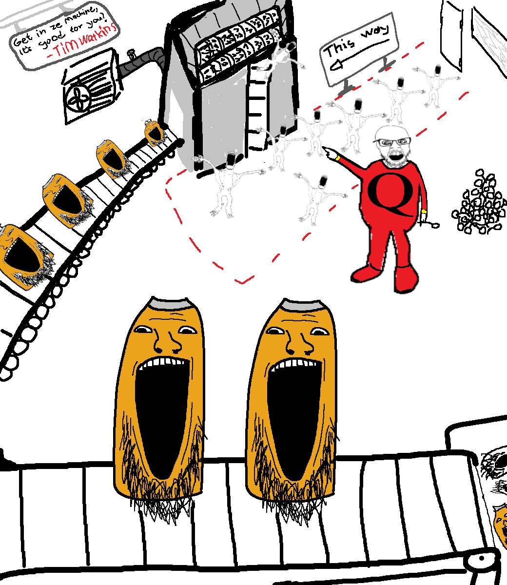 SoyBooru - Post 15594: 8kun angry antenna arm bottle clothes drawn_background factory full_body ...